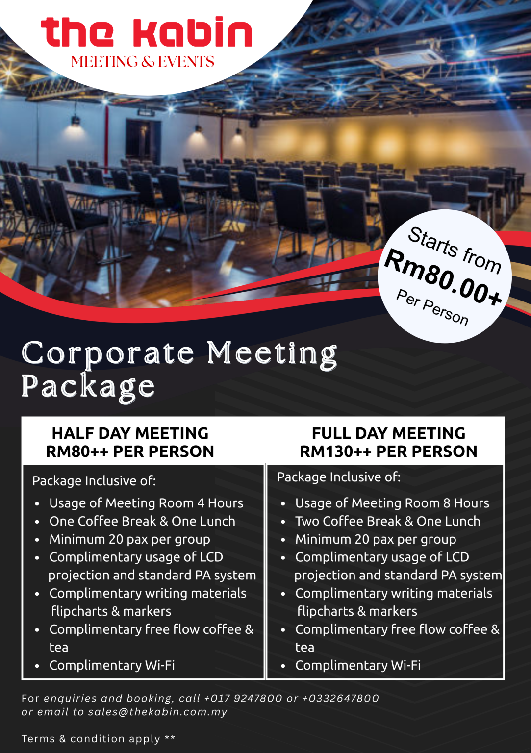 Day Meeting Package – TheKabin