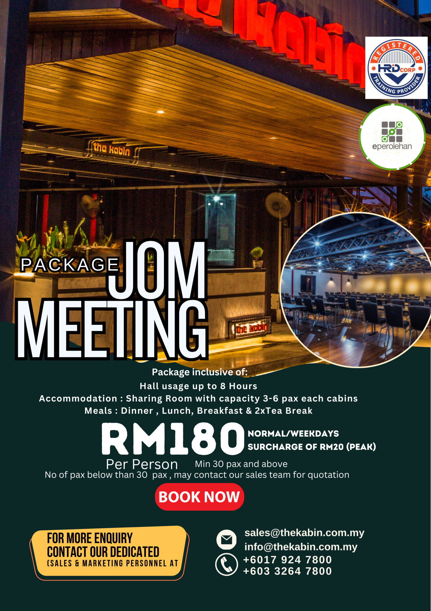 Jom Meeting Package 2D1N – TheKabin